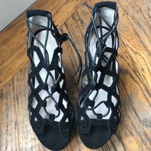 Shellys London | Shoes | Shellys London Platform Lace Up Wedge | Poshmark
